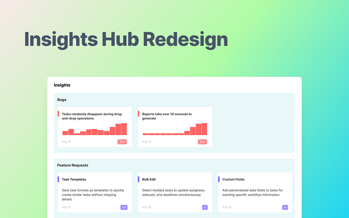 Insights Hub Redesign - feedback.tools